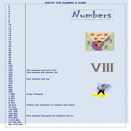 Numbers | DOCX