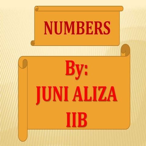 Numbers | PPT