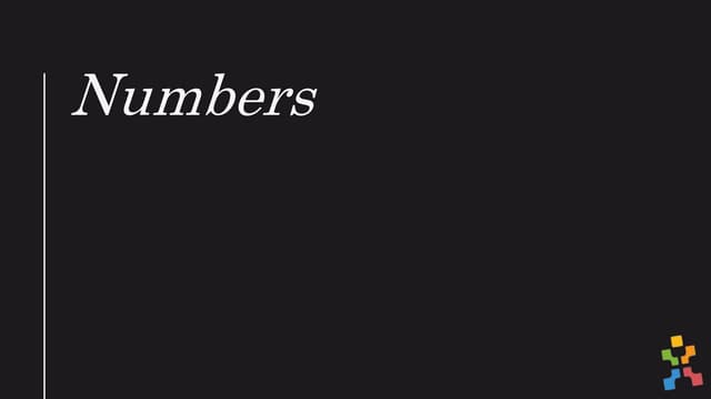 Types Of Numbers In Computing Binary Integers Floats And Doubles Ppt