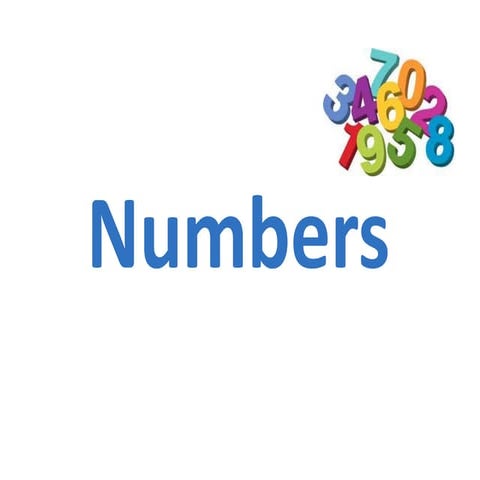 Numbers | PPT