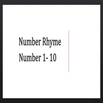 Number Rhyme | PPT
