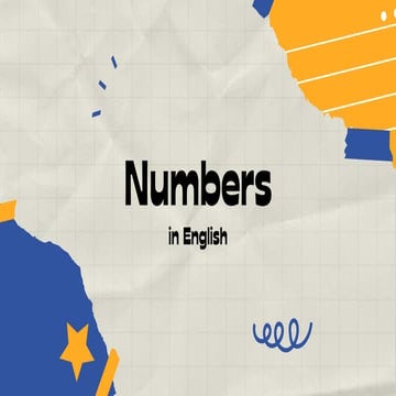 Numbers in English from one to one hundred | PDF