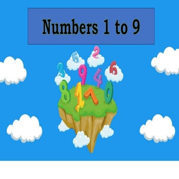 Number concept 1-9 in English and Dhivehi | PPTX