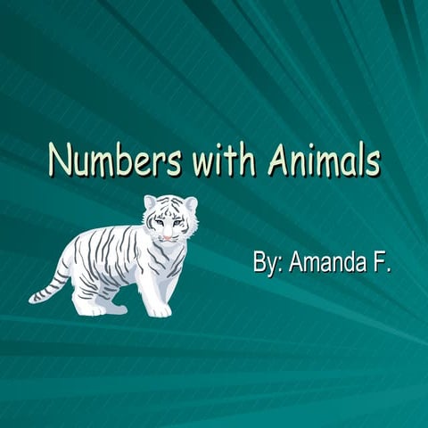 Numbers With Animals | PPT