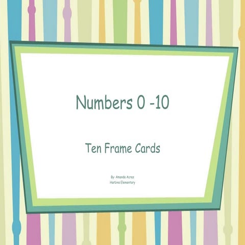 Numbers 0 10 ten frame powerpoint | PPTX