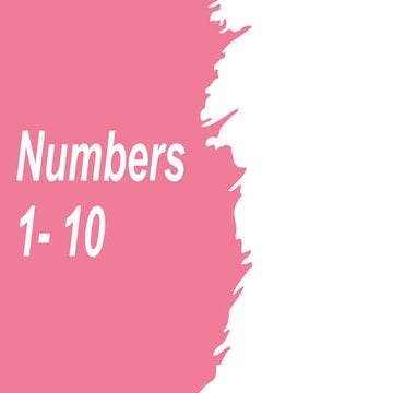 Numbers 1 - 10 | PPT