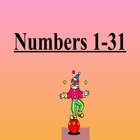 Cardinal Numbers 1 31 Clipart