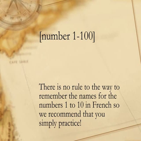 Numbers in french (1) | PPTX