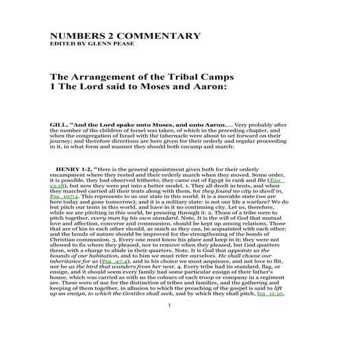 Numbers 2 commentary | PDF