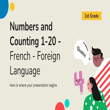 Numbers and Counting 1-20 - French - Foreign Language - 1st Grade by ...