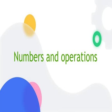 MATH MAP TEXT Numbers and operations.pptx