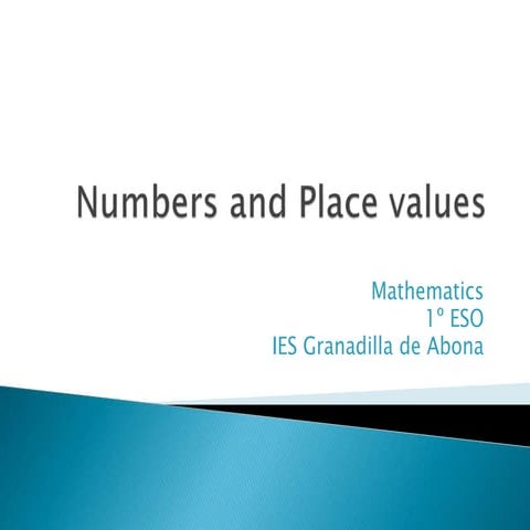 Numbers and place values | PPTX