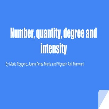Numbers and quantity | PDF