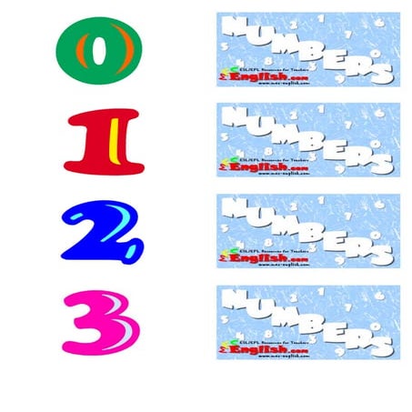 Numbers cardssmall | PDF