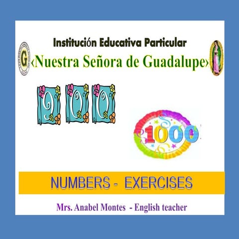 Numbers exercises to 100 | PPT