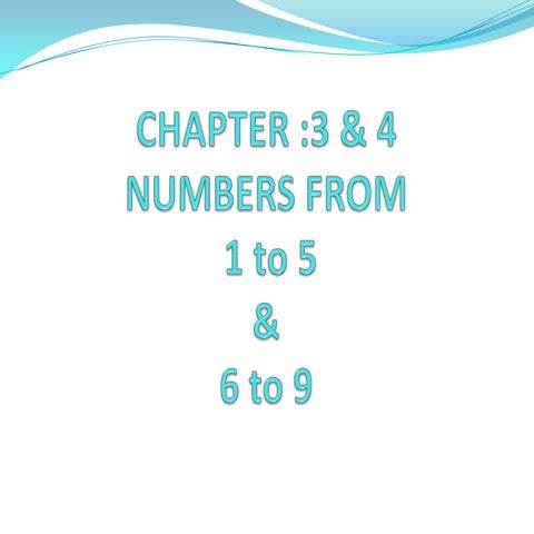 Numbers from 1 to 5 | PPT