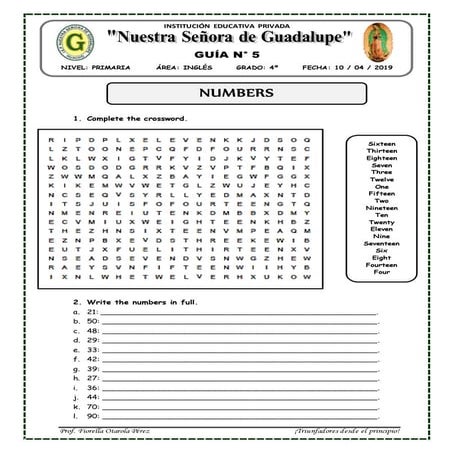 Numbers ii 4 to | DOCX