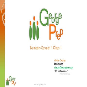 Numbers session 1 class 1 | PPTX