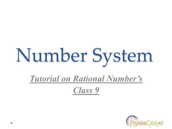 Rational Numbers | PPTX | Physics | Science