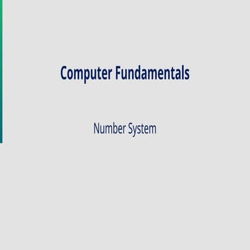 Number system and its conversions | PPTX