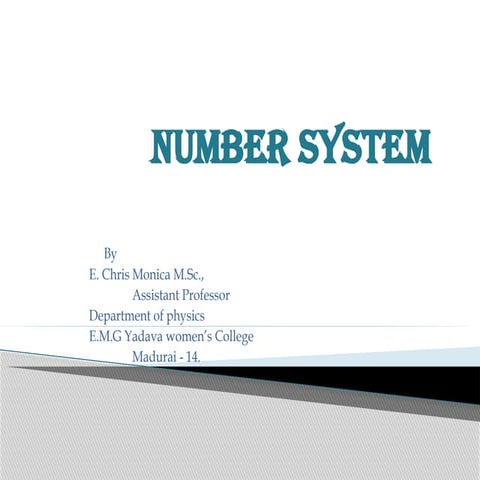 number system and its conversion ppt sildeshare | PPTX