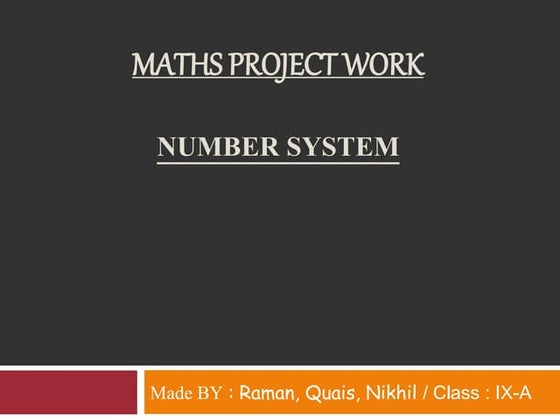 Number Systems | PPT