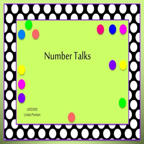 Number talks usd305 | PPTX