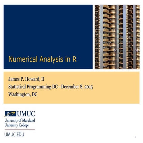 Numerical Analysis in R | PPTX