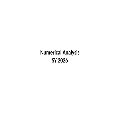 Numerical Analysuis.pptx2065046514053844 | PPTX