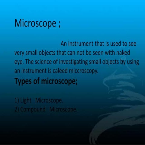Numerical aperture and limits of resolution of microscope | PPTX