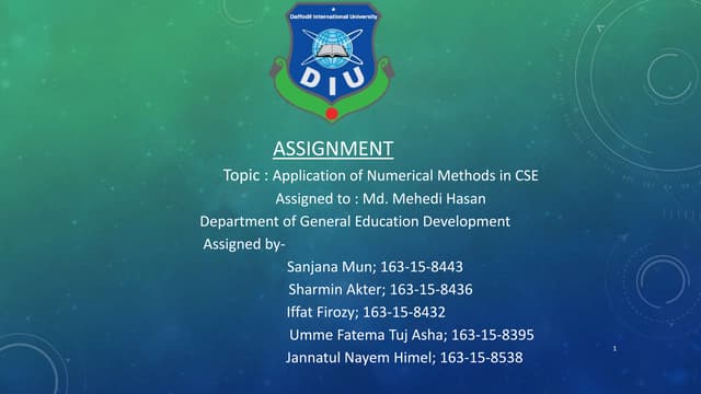 Applications Of Numerical Math In Cse Pptx Programming Languages