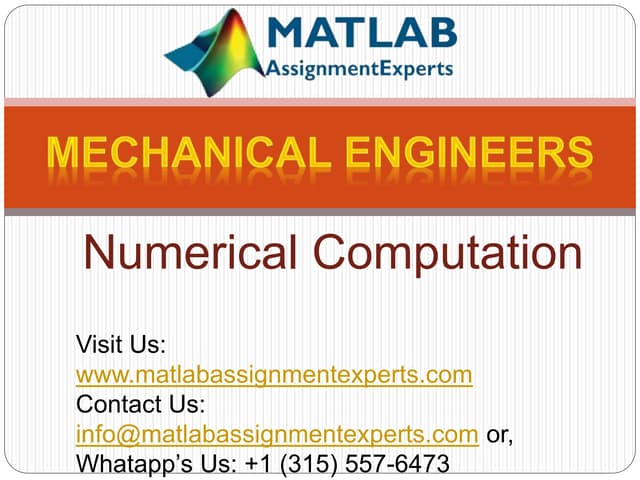 Numerical Computation Ppt