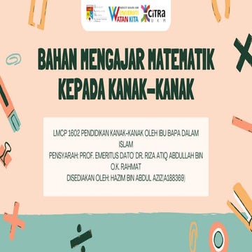 Bahan mengajar matematik kanak kanak (LMCP1602) | PDF