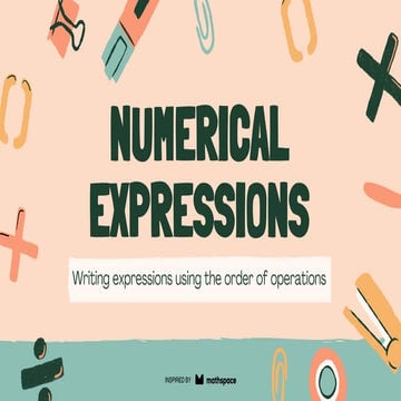 Mastering Numerical Expressions: Order of Operations and Grouping ...