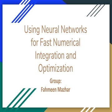 Numerical Integral using NNI | PPT