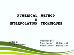 Numerical Method Analysis: Algebraic and Transcendental Equations (Non ...