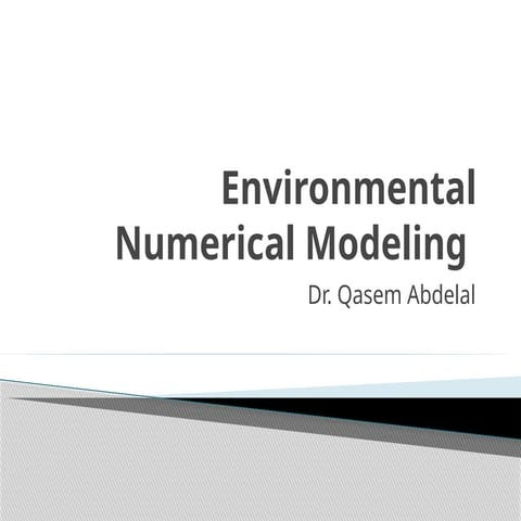 Environmental Numerical modeling presentation.pptx
