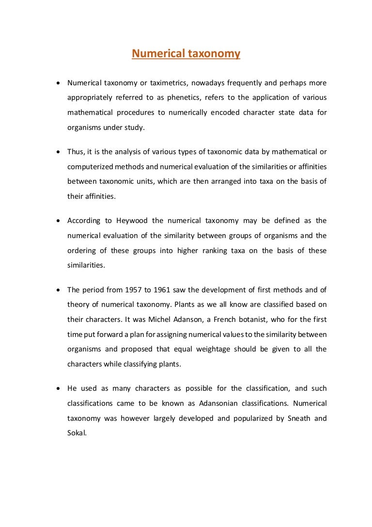 numerical-taxonomy