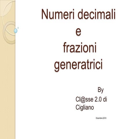Numeri decimali | PPTX