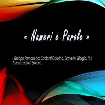 Numeri e parole » | ODP