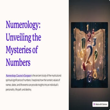 Understanding Numerology: Unveiling the Mystical World of Numbers | PPT