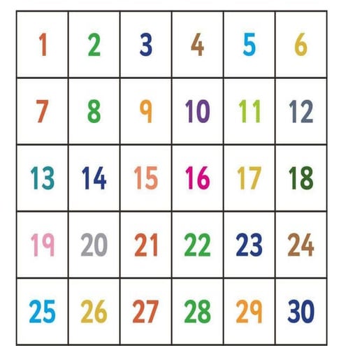 Numeros Del 1 Al 30 – IFBJG