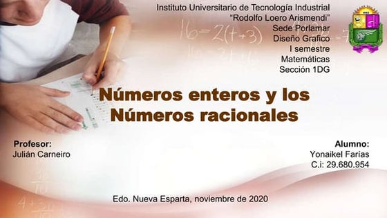 Numeros reales y sus propiedades | PPT