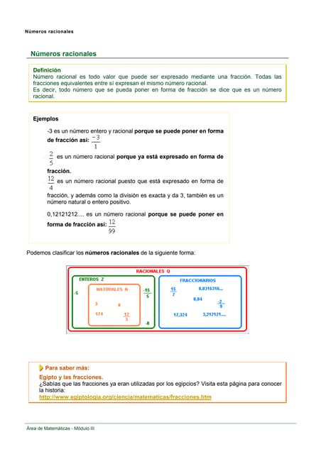 Operaciones entre números racionales | PDF