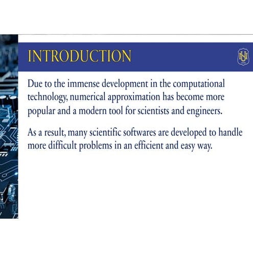 Introduction to Engineering Numerical Methods and Analsyis | PPT