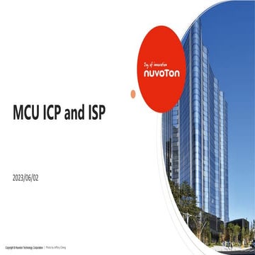 Nuvoton ICP and ISP programming user guide | PDF