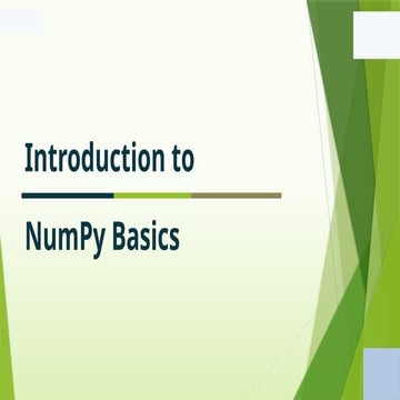 NumPy | PPTX