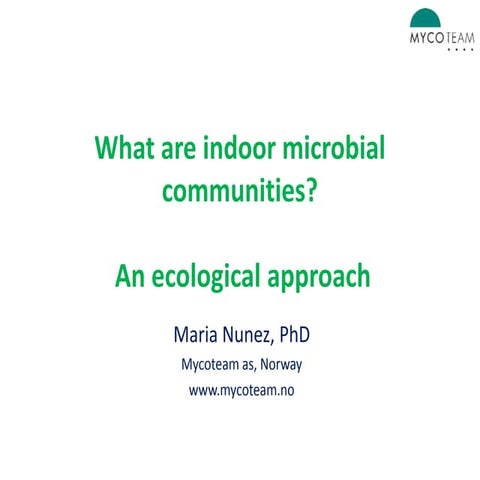 What are microbial communities? An ecological approach | PPT
