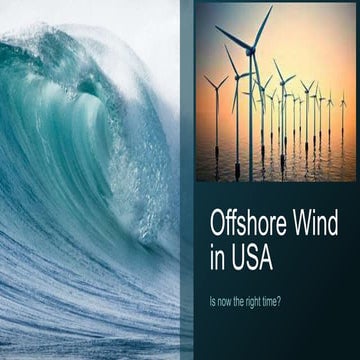 PESTEL analyses on offshore wind in USA | PPTX