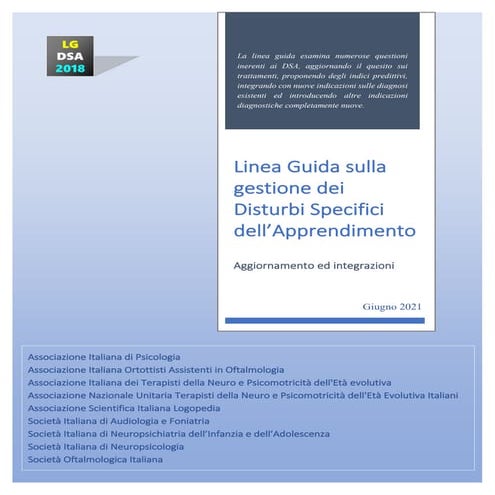 Nuove linee-guida-DSA 2021.pdf | Brain and Nervous System Disorders | Diseases and Conditions